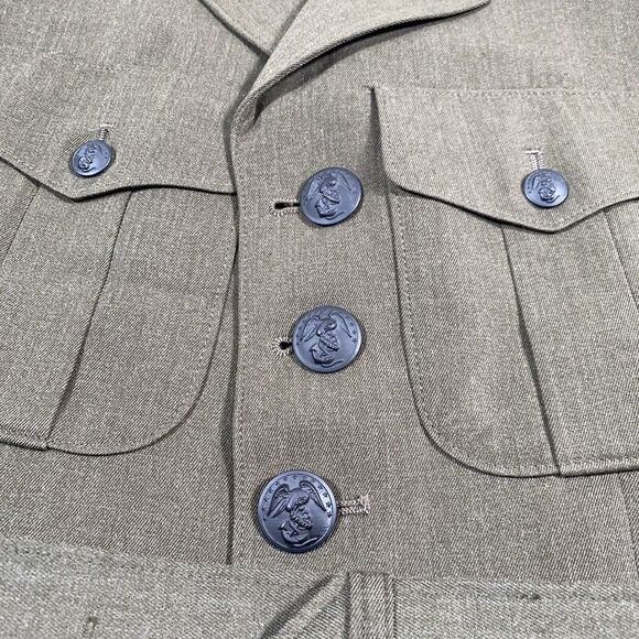 Jackets & Coats | Vintage Us Marines Jacket Size 37s Green Usmc ...